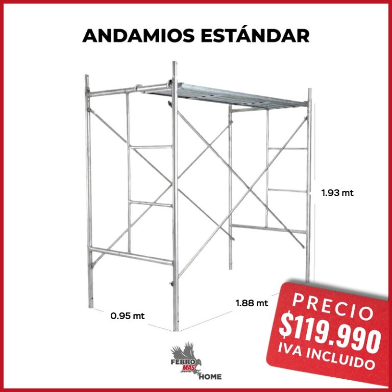Andamio Estándar Galvanizado ROBUSTO - FerromasHome